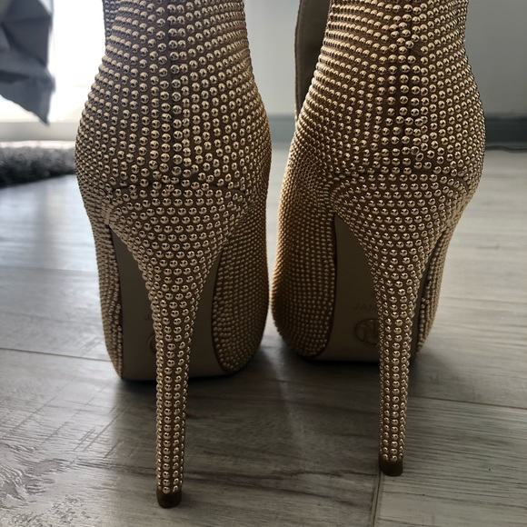 Janiko | Shoes | Janiko High Heel Glam Boots | Poshmark